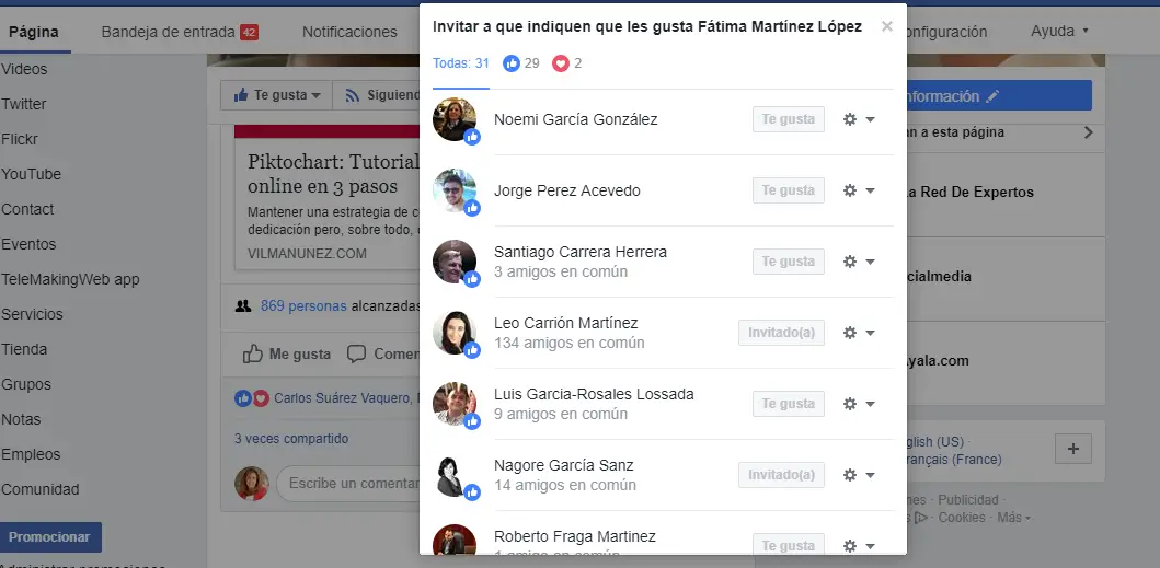 ≫ Cómo Invitar A La Gente A Que Le Guste La Página De Facebook - Tecnobloggers.com